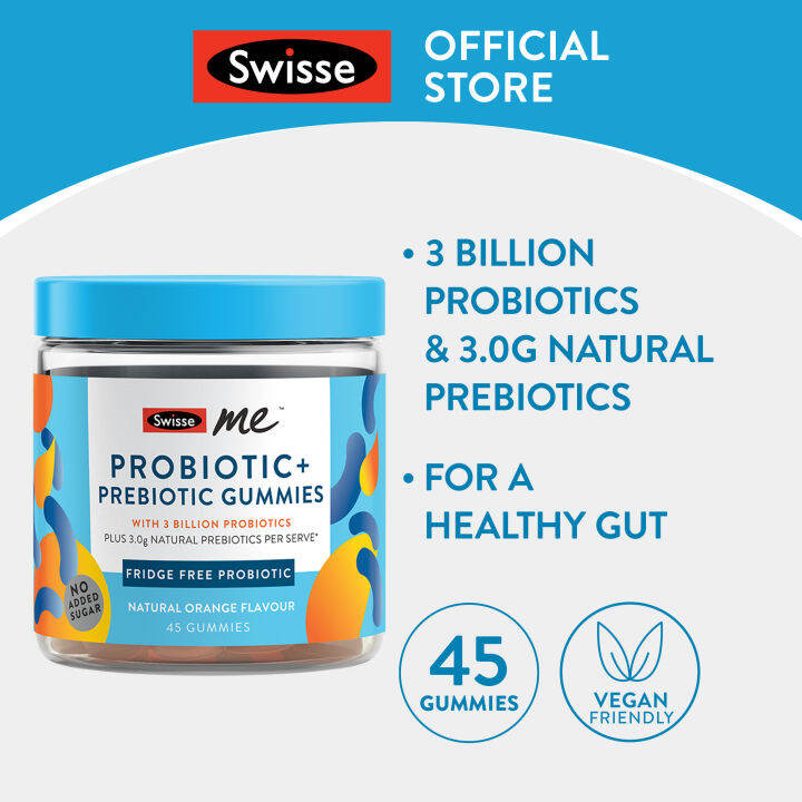 Swisse Adults Probiotic + Prebiotic Gummies 45 Pack | Lazada Singapore