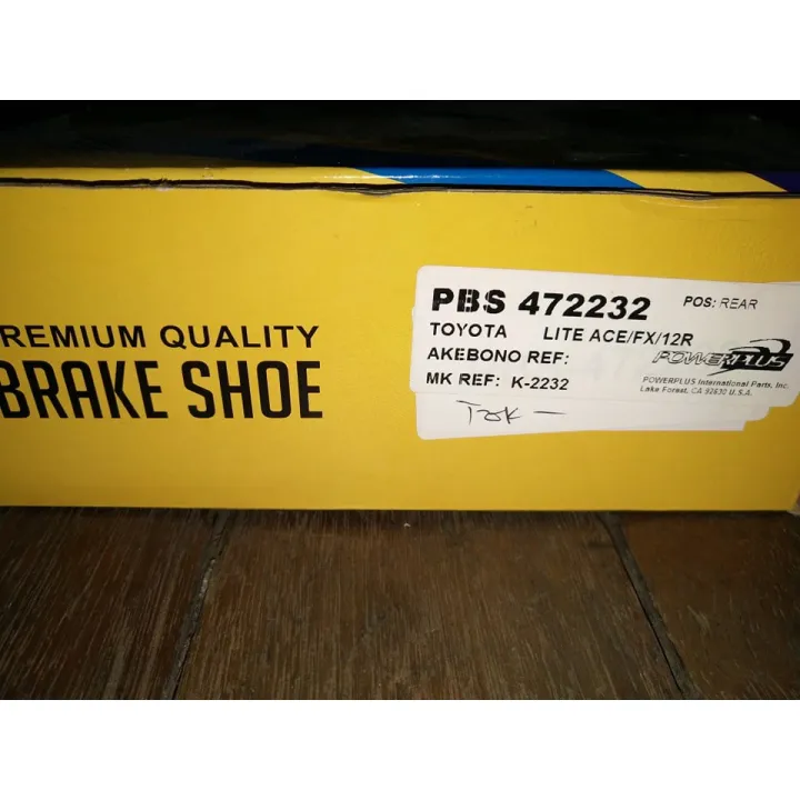 Powerplus Brake Shoe Toyota Tamaraw FX/Lite ace/12R | Lazada PH