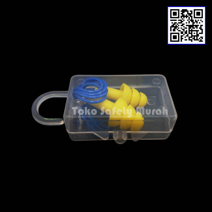 Earplug Peredam Bising 25 dB Kuning Karet Lembut Soft Silicone ...