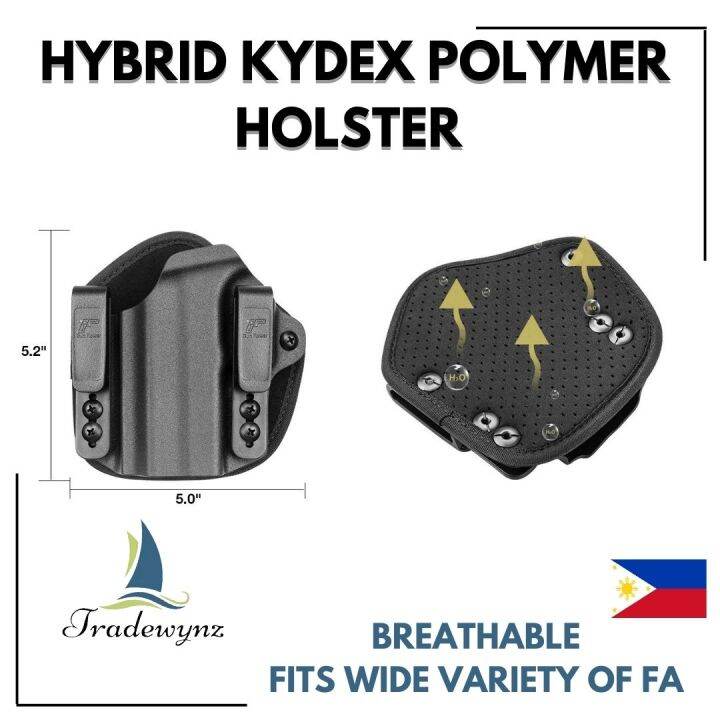 Universal Hybrid Kydex Polymer Holster w/ Breathable Membrane | Cash On ...