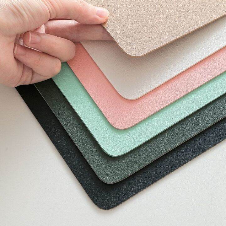 Leather Cloth Single Desktop Mat Waterproof And Oil Stain Resistant ...