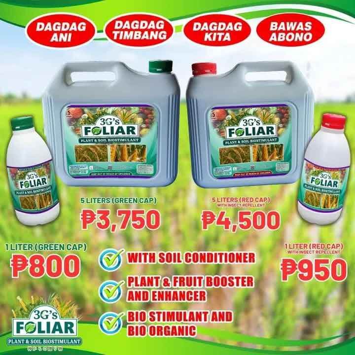 3G's Foliar 1Gallon 5 Liters all in one super Foliar Liquid Bio ...