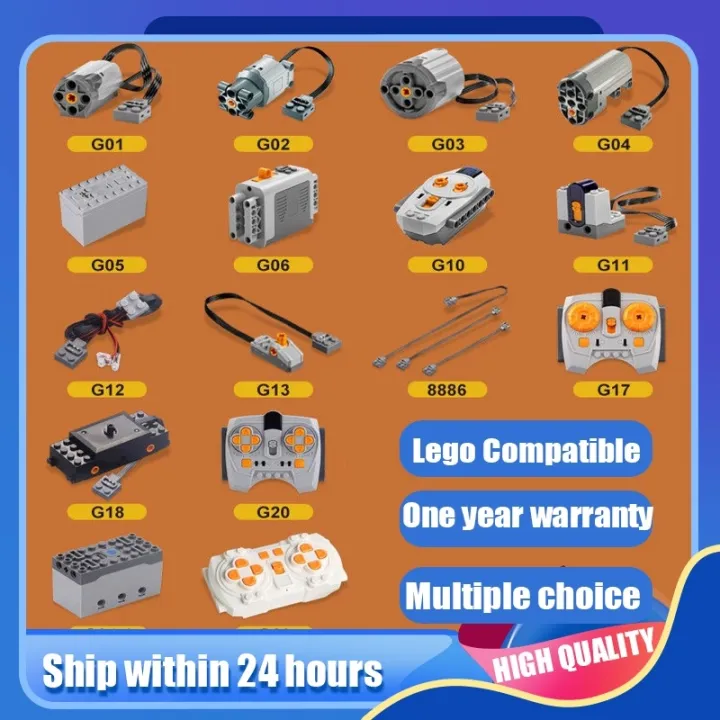 [Local Stock] Technic Power Function Hot Building Blocks Motor Battery ...