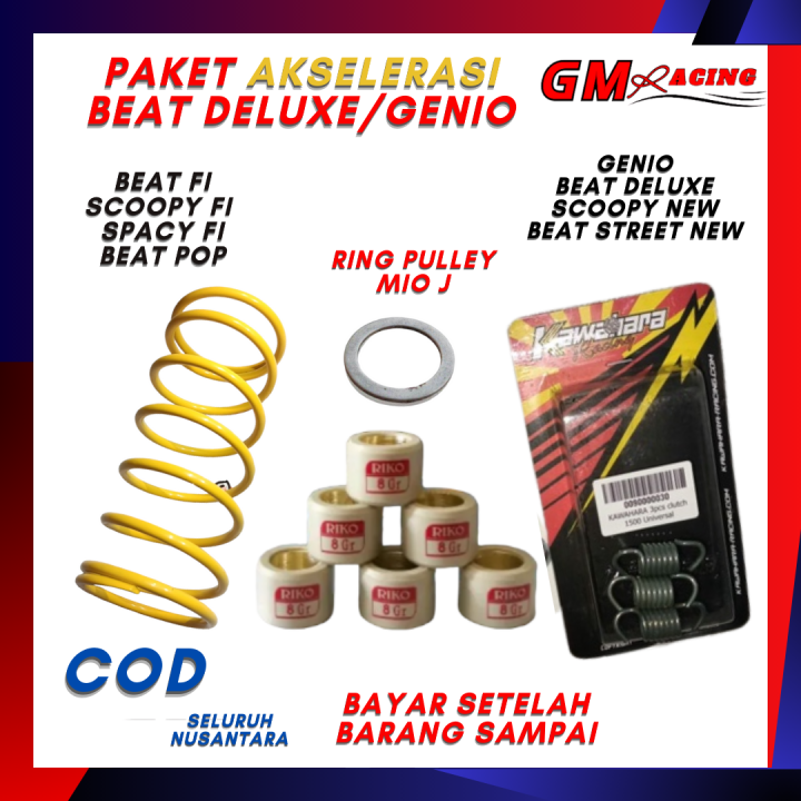 Promo Paket CVT Akselerasi Beat Deluxe Genio Scoopy New Beat Street New ...