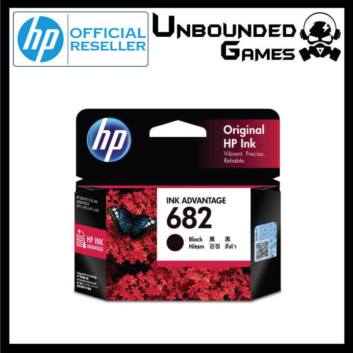 HP 682 Black / HP 682 Tri-Color Ink Cartridge 100% ORIGINAL ( ~480 ...