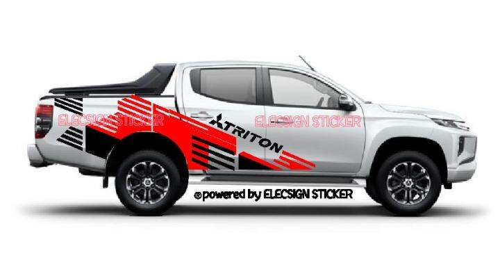 MITSUBISHI TRITON BODY VINLY STICKER TA | Lazada
