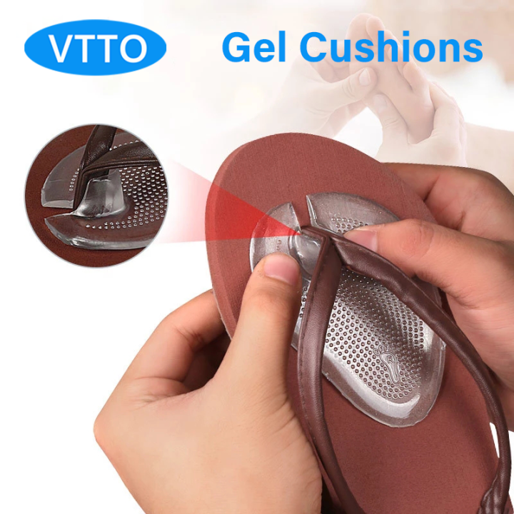 VTTO 2ชิ้น/คู่ที่รองแบบเป็นเจลสำหรับฟลิปฟล็อปรองเท้าแตะคีบแผ่นรองเท้า ...