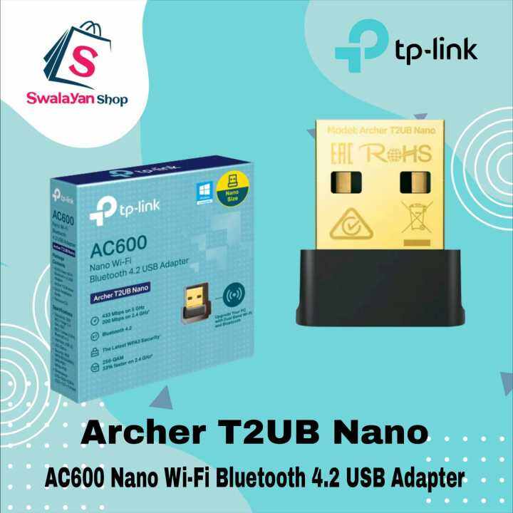 TP-LINK Archer T2UB Nano 600Mbps Wi-Fi Bluetooth 4.2 Wireless Adapter ...