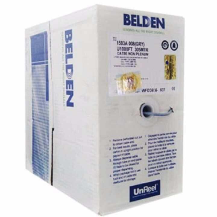Belden 1583A Cat 5E Cable UTP Unshielded AWG24 Gray Data LAN Cable ...