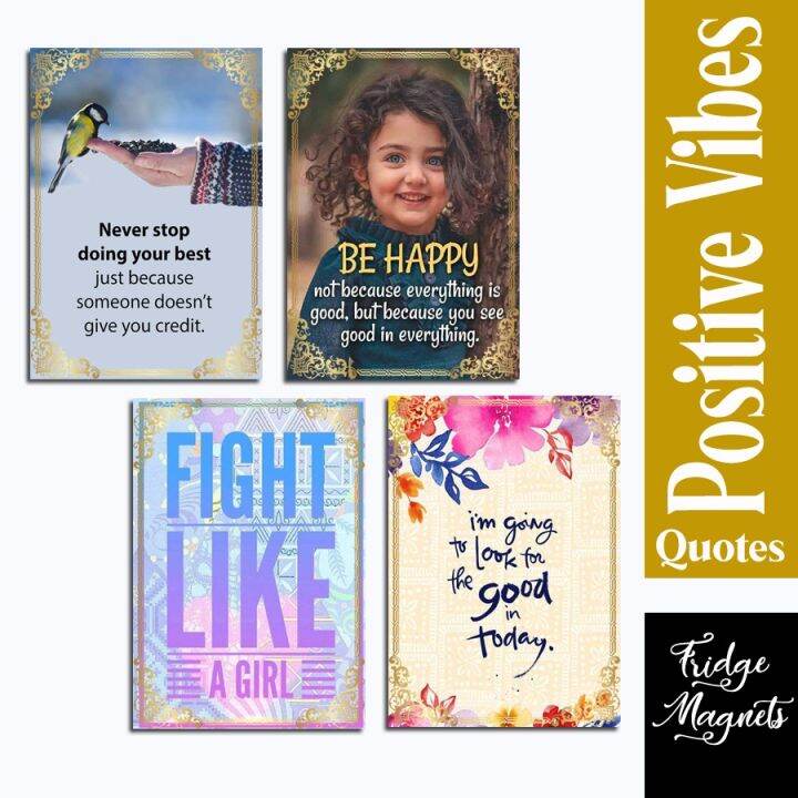 Positive Vibes Ref Fridge Magnet ATM Size Set B | Lazada PH