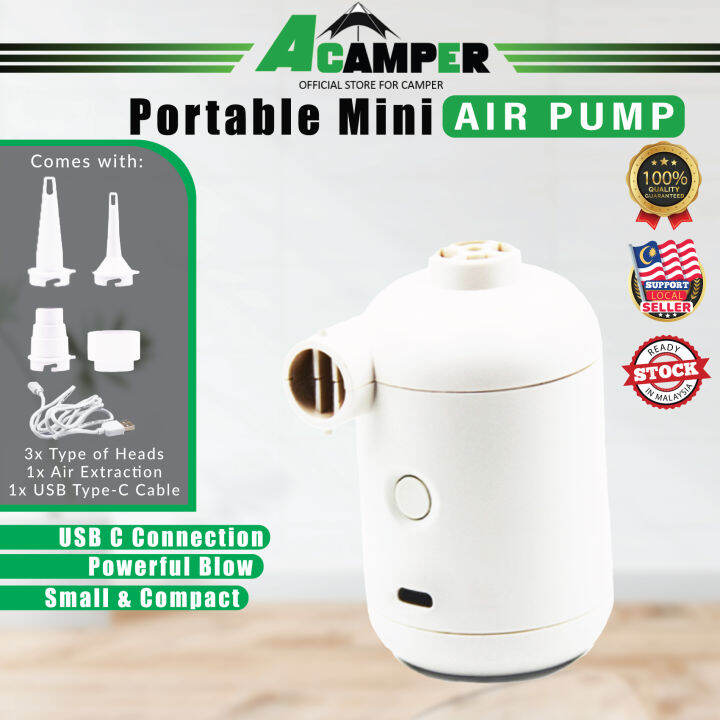 Portable USB Electric Mini Air Pump Inflatable Deflate Swimming Pool ...