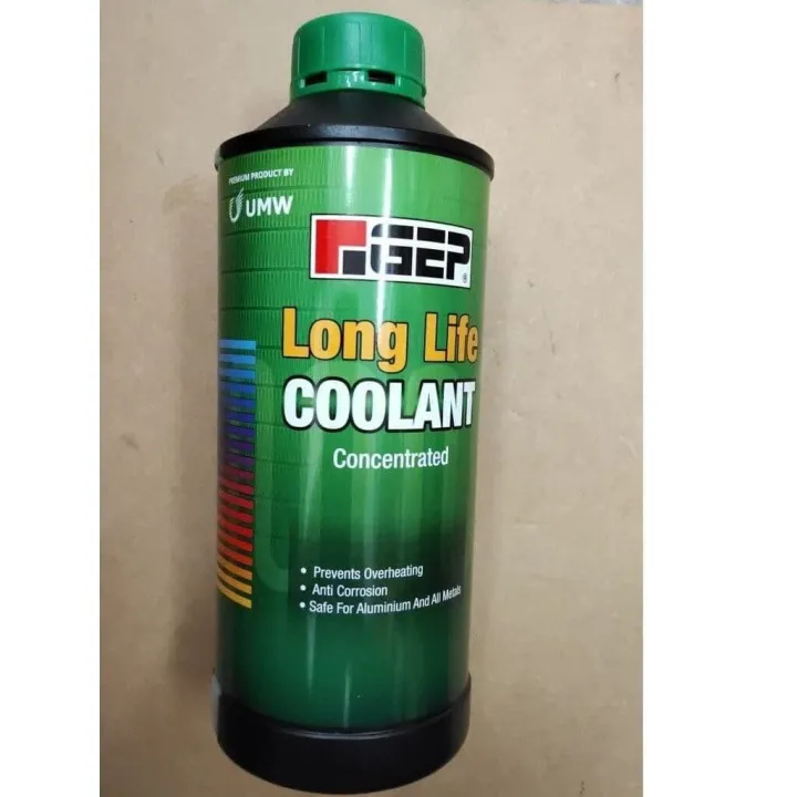 OFFER [ 1BOX 12TIN ] GEP UMW Long Life Coolant ( RED )[ GREEN ] ( 1 LITER ) [ RED COOLANT ...