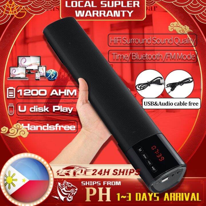 APOLLO Portable Sound bar Wireless TV Speaker Soundbar with Subwoofer ...