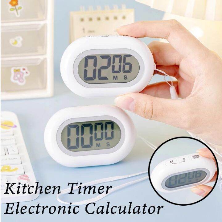 Kitchen Magnetic Digital Timer Electronic Calculator Count Up Down ...