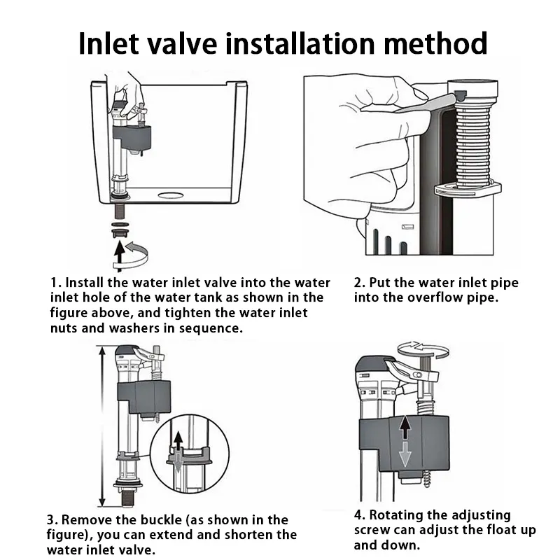Toilet Cistern Filling Valve Bathroom Shank Inlet Float, 48% OFF