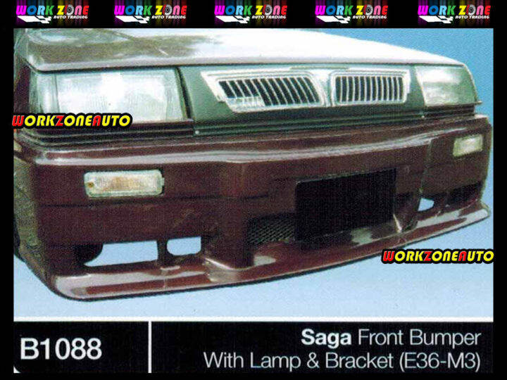 B1088 Proton Saga Fiber Front Bumper With Lamp & Bracket (E36-M3) Body ...