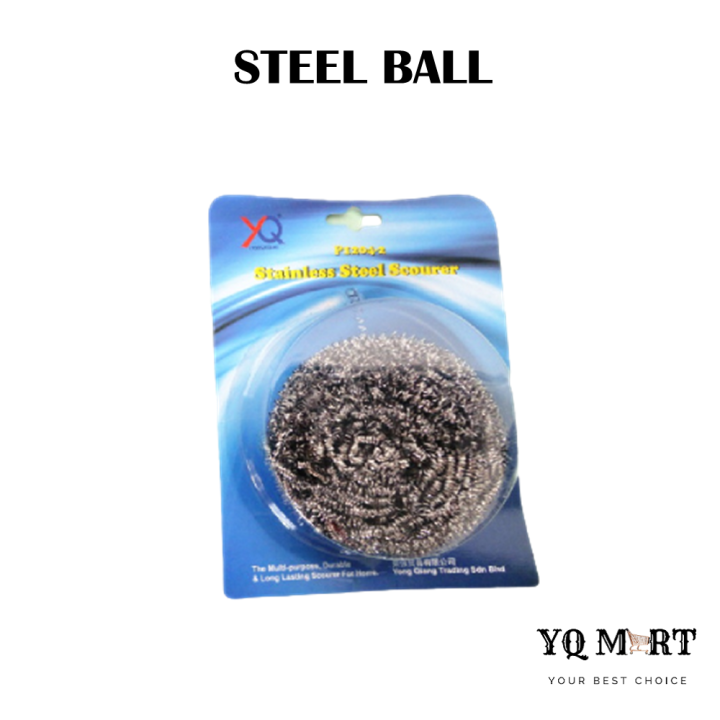 Steel Ball/ Wok Brush/ Wire Brush/ Berus Kuali/ Berus Besi | Lazada