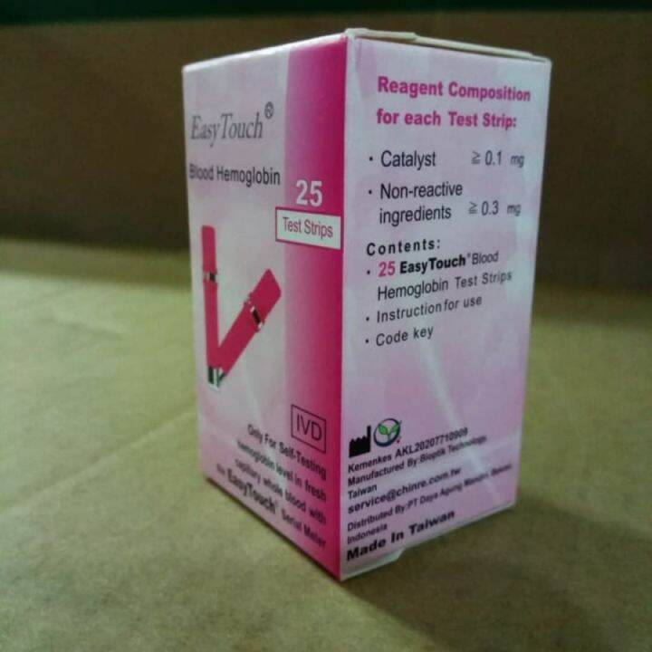 Strip EasyTouch Hemoglobin / Stik Cek HB ET Alat GCHB Easy Touch ...