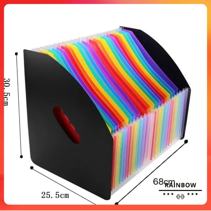 Trs File Folder Accordian File Organizer 24 Pockets Expanding Folder Desk Storage Expander