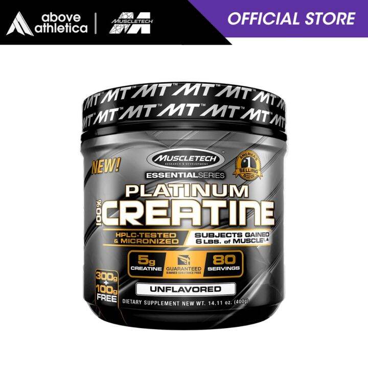 Muscletech Platinum Micronized Creatine Monohydrate Powder Muscle ...