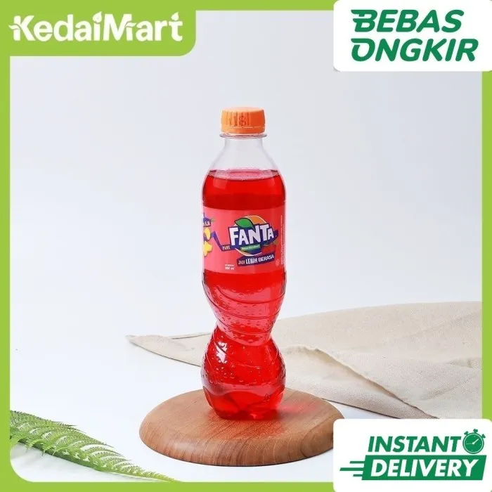 Fanta Strawberry 390 ml/Minuman Soda Rasa Strawberry/Soft Drink | Lazada Indonesia