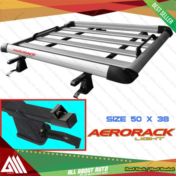 AERORACK SIZE 50x38 Inches Universal Car Roof Rack Roof Basket with ...