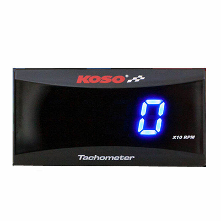 KOSO Tachometer With Bracket Motorcycle LED Digital Waterproof RPM ...