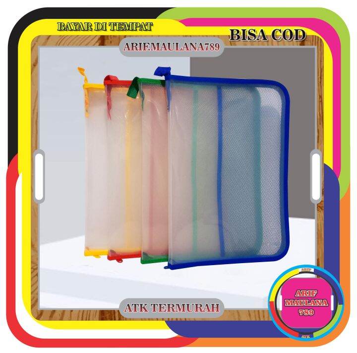 Map Plastik Resleting Zipper Bag Data Plus / Map Resleting Jenia / Map ...