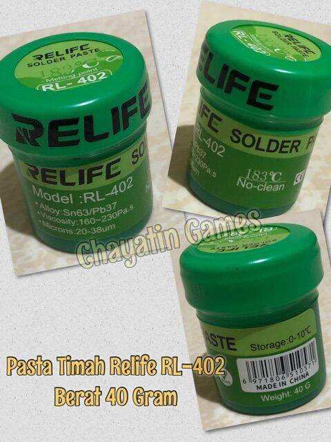 Pasta Timah RELIFE / Timah Cair Merk RELIFE RL-402 | Lazada Indonesia