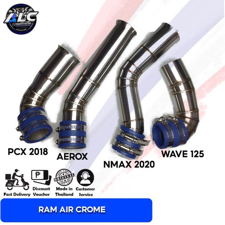 ♒RAM AIR CROME ( NMAX V2 AEROX V2 ) ( PCX V2 CLICK RAIDER CARB ) ( WAVE ...