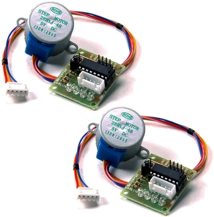 2 X 28byj-48 Dc 5v Stepper Motor + Uln2003 บอร์ดโมดูลทดสอบไดรเวอร์ ...