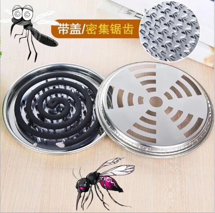 Mosquito Coils Holder Large Metal Insect Repellent Rack With Cover ...