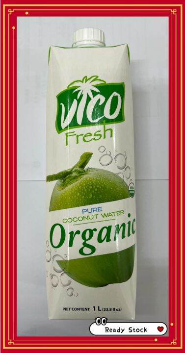 VICO Fresh Organic Coconut Water 1L | Lazada