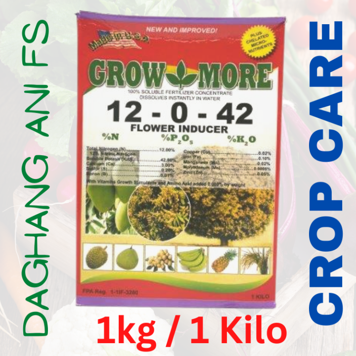GROW MORE MANGO FLOWER INDUCER POTASSIUM NITRATE 12-0-42 WATER SOLUBLE ...