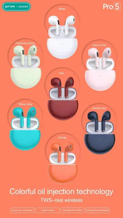 NEW Mini Air Pro 5 Tws Headphones Bluetooth Earphone Gaming Headset ...