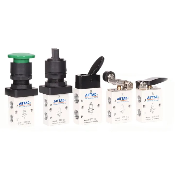 S3 Pneumatic 3/2 Way Control Valves M5 1/8 1/4 S3B/C/D/Y/R/S3L/V/S3PL/PP/PF/PM/HS-M5/06/08 ...