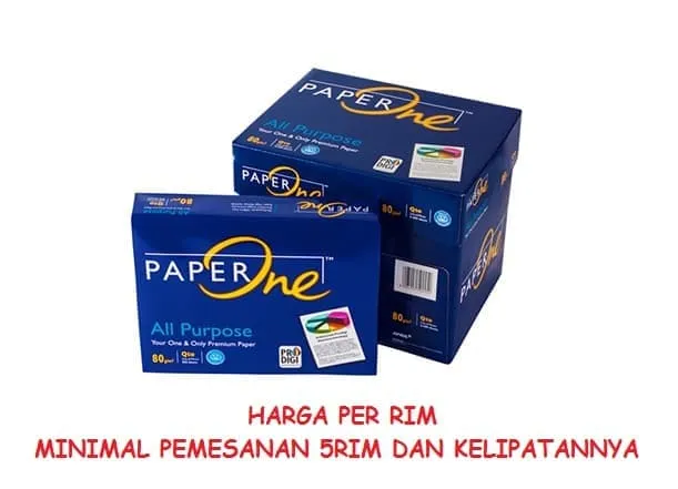 PAPER ONE KERTAS QTO 80GR / KERTAS KUARTO / KERTAS PRINT / 80GR KUARTO ...