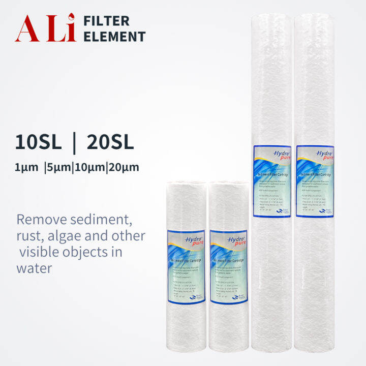 Hydropure Sediment Filter 10" SL 20" SL 1 Micron/5 Micron/ 10 Micron/20 Micron 20BB | Lazada PH