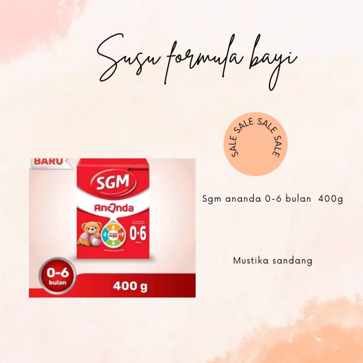 SGM Ananda 1 Susu Formula Bayi 0-6 Bulan 150g Dan SGM Ananda 1 Susu ...