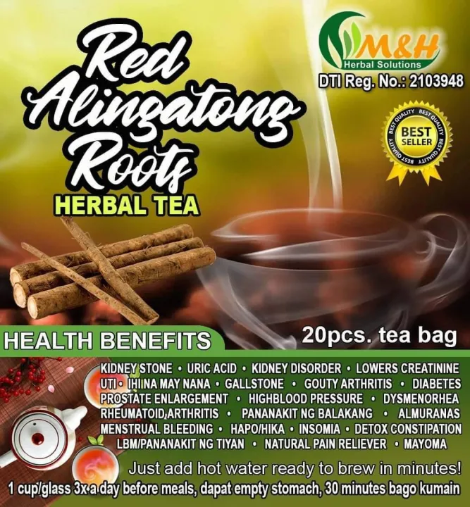 Original Red Alingatong Tea 20 big tea bags 100% Natural and Organic no ...