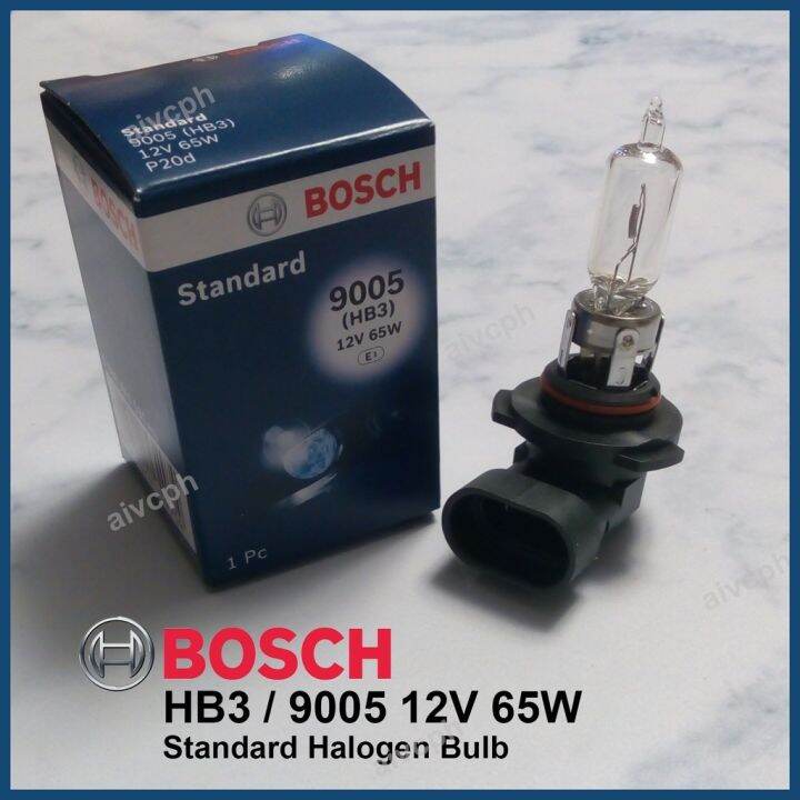 Bosch HB3 9005 Auto Bulb 65W 12V Halogen P20d Headlight 65 watts High Fog Light Head Lamp ...