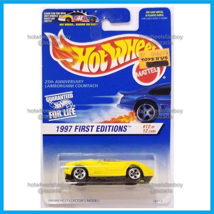 Hot Wheels [VINTAGE] 25th Anniversary Lamborghini Countach HW 1997 ...