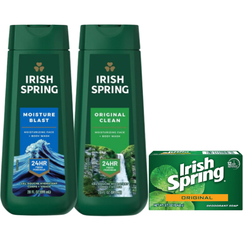 Irish Spring Original Clean Moisture Blast Body Wash | Deodorant Soap ...