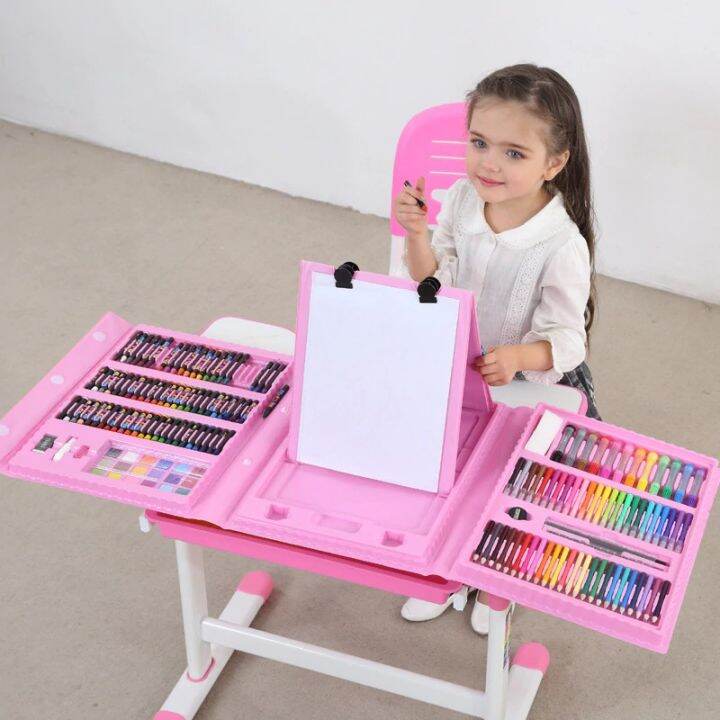 208 Pcs Mega Art Draw Set | Crayons for kids | Crayon Organizer Box ...