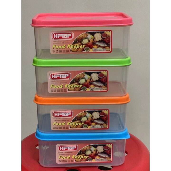 137 HITOP Food Keeper 850ml 4pcs/ set (assorted) | Lazada PH