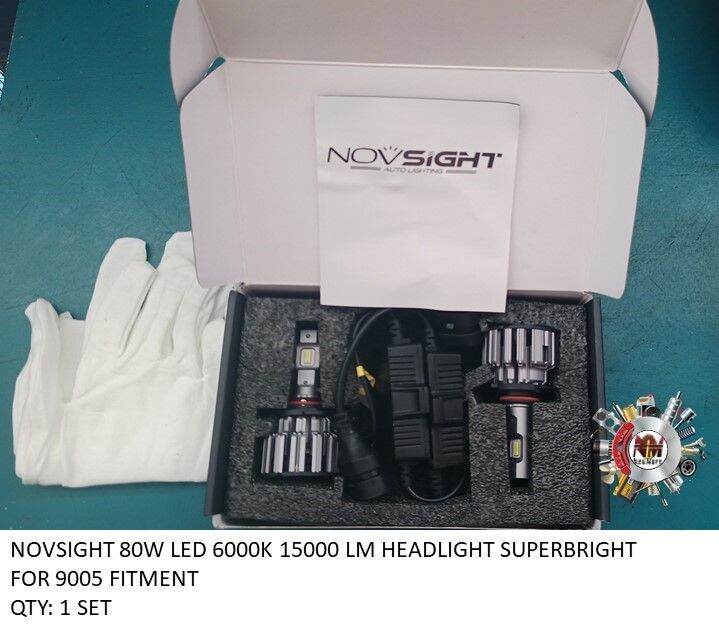 NOVSIGHT LED HEADLIGHT N39 SERIES H11 FITMENT 72W 6000K 10000 LM ...