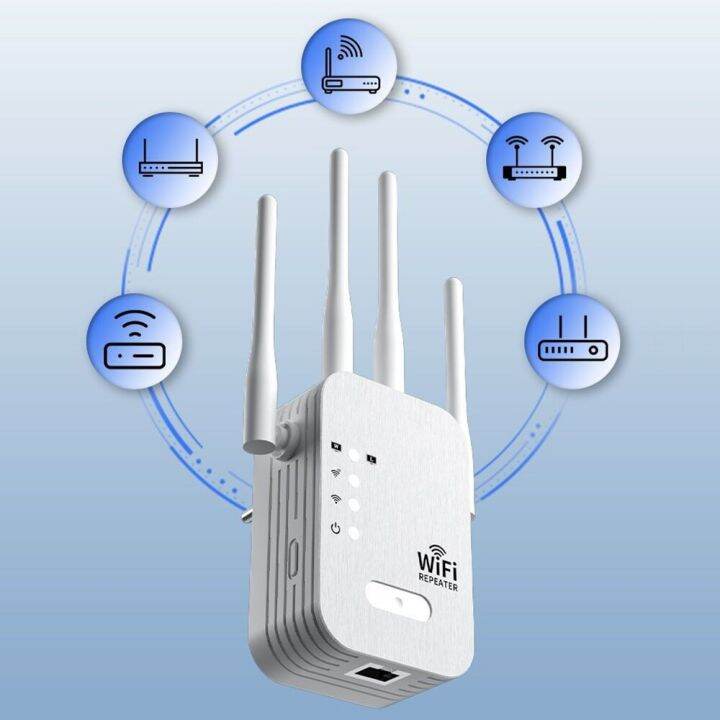 New 1200Mbps Wifi Repeater Wireless WIFI Extender Wifi Booster 5G 2.4G Dual-Band Network ...