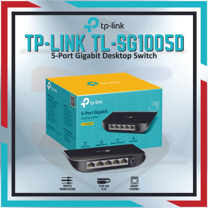 TP-LINK TL-SG1005D 5-PORT GIGABIT DESKTOP SWITCH | Lazada Indonesia