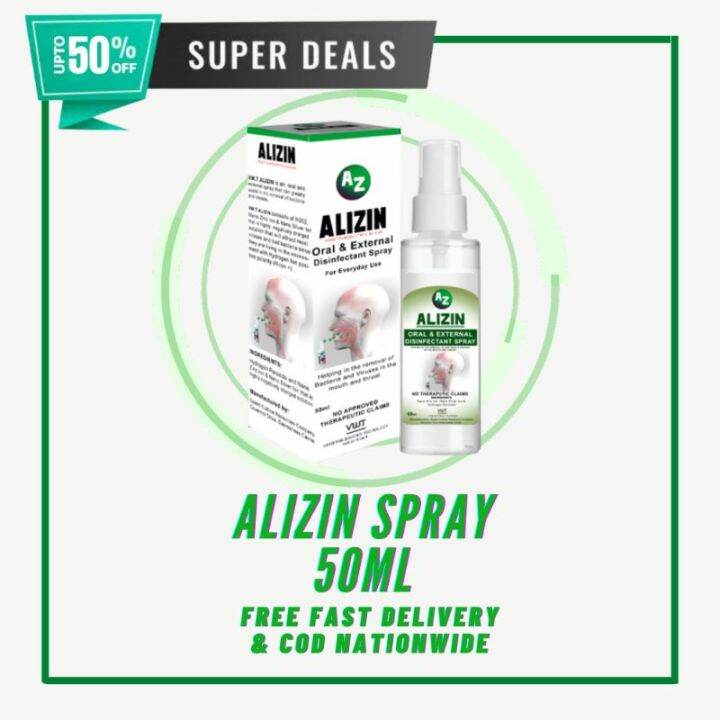 EPZ853 Authentic Alizin Oral Mouth Spray Authorized Distributor. Mouth ...