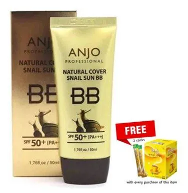 [ANJO] NATURAL COVER SNAIL SUN BB, 50ML | Lazada PH